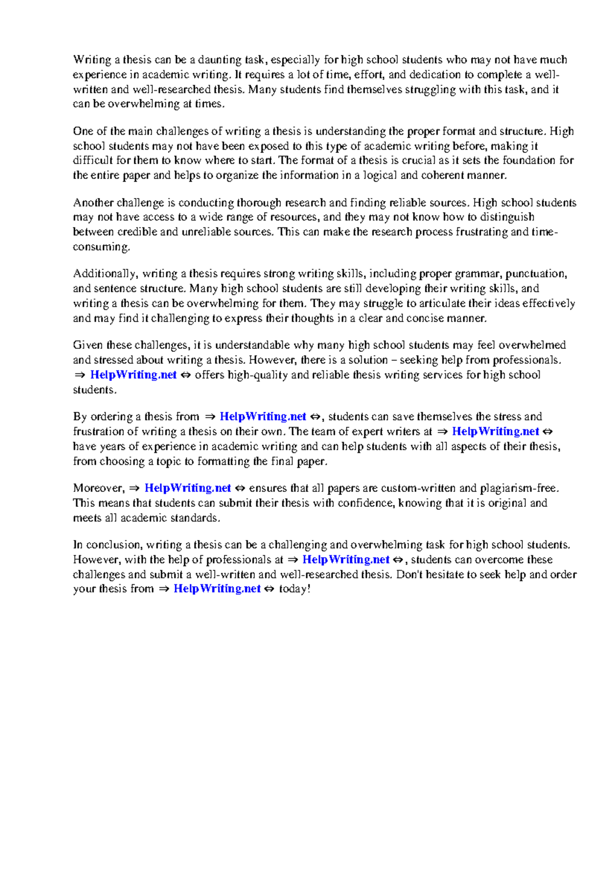 Term paper format for high school students - Writing a thesis can be a ...