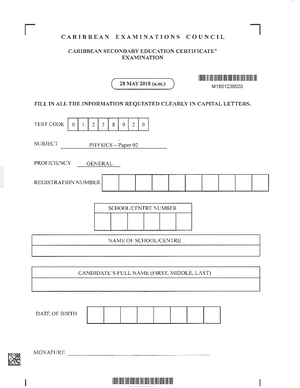 May 2024 P2 - Csec physics past paper questions for practice - TEST ...