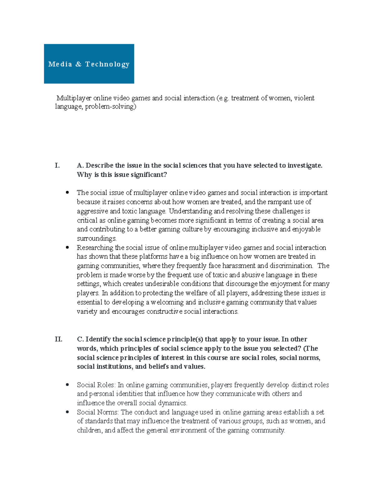 Social Interaction in Multiplayer Video Games: A Social Science Study ...