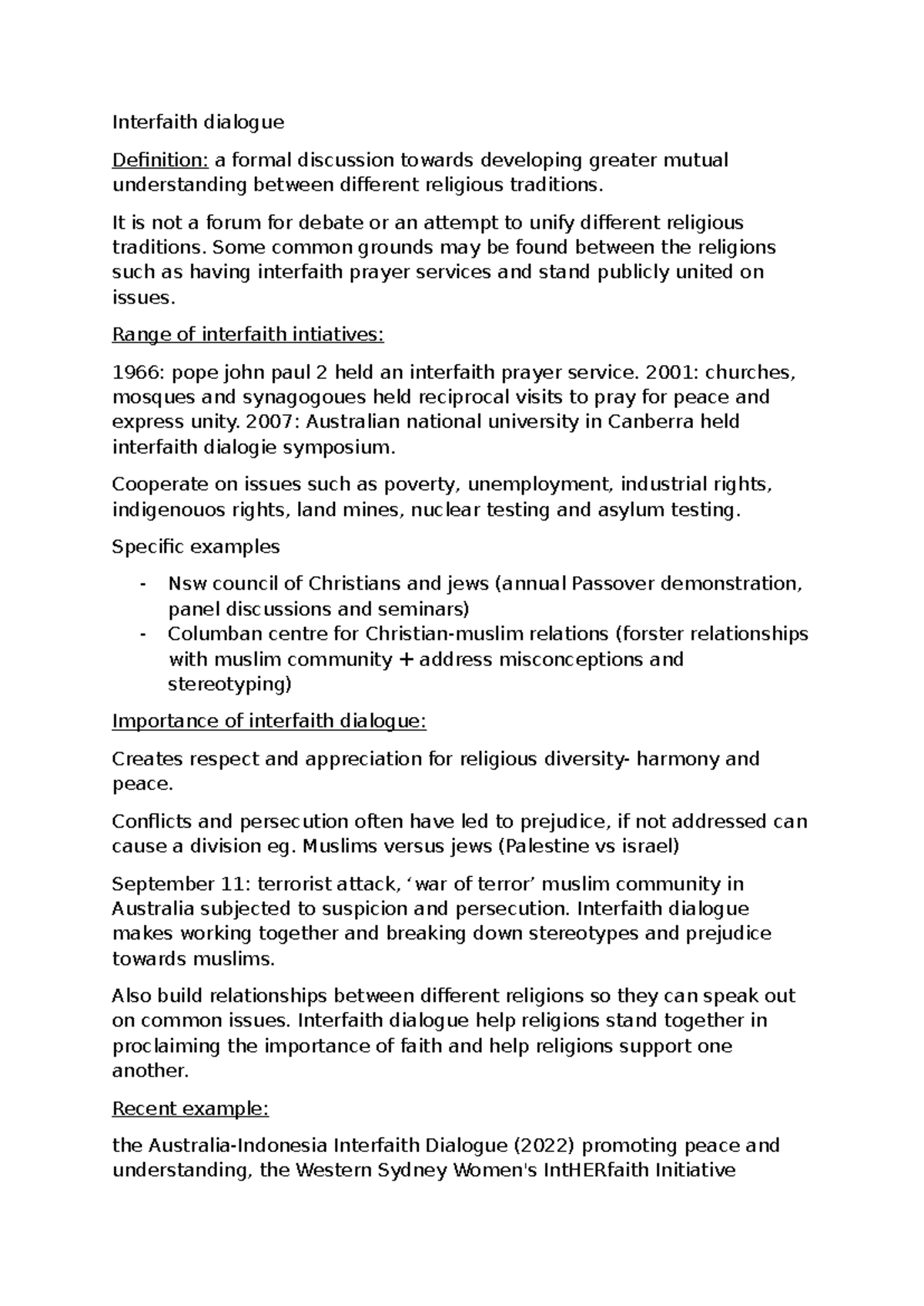 Interfaith Dialogue: Understanding and Promoting Religious Harmony ...