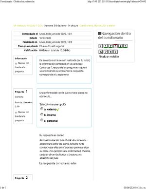 Cuestionario. Actividad formativa 3. Diálogo - ####### Mi campus / Módulo 5 G21 / Semana 2 26 de ...