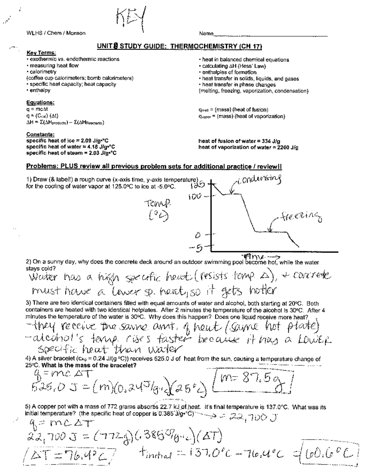 Unit 8 Study Guide - KEY for Review and Preparation - Studocu