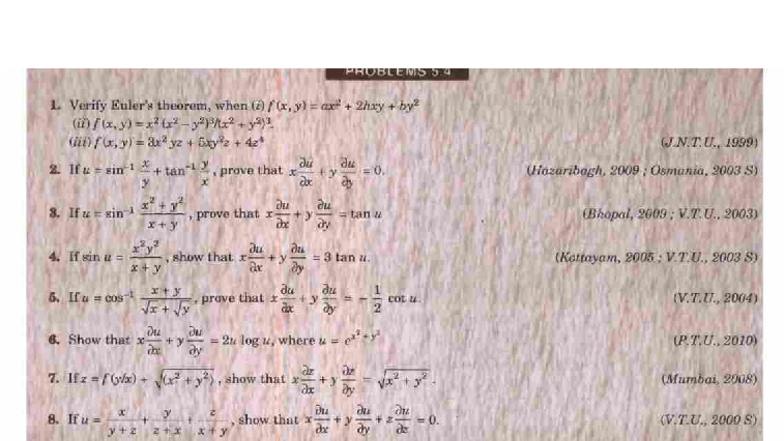 Euler's Theorem Proofs and Applications (MATH 101) - Studocu