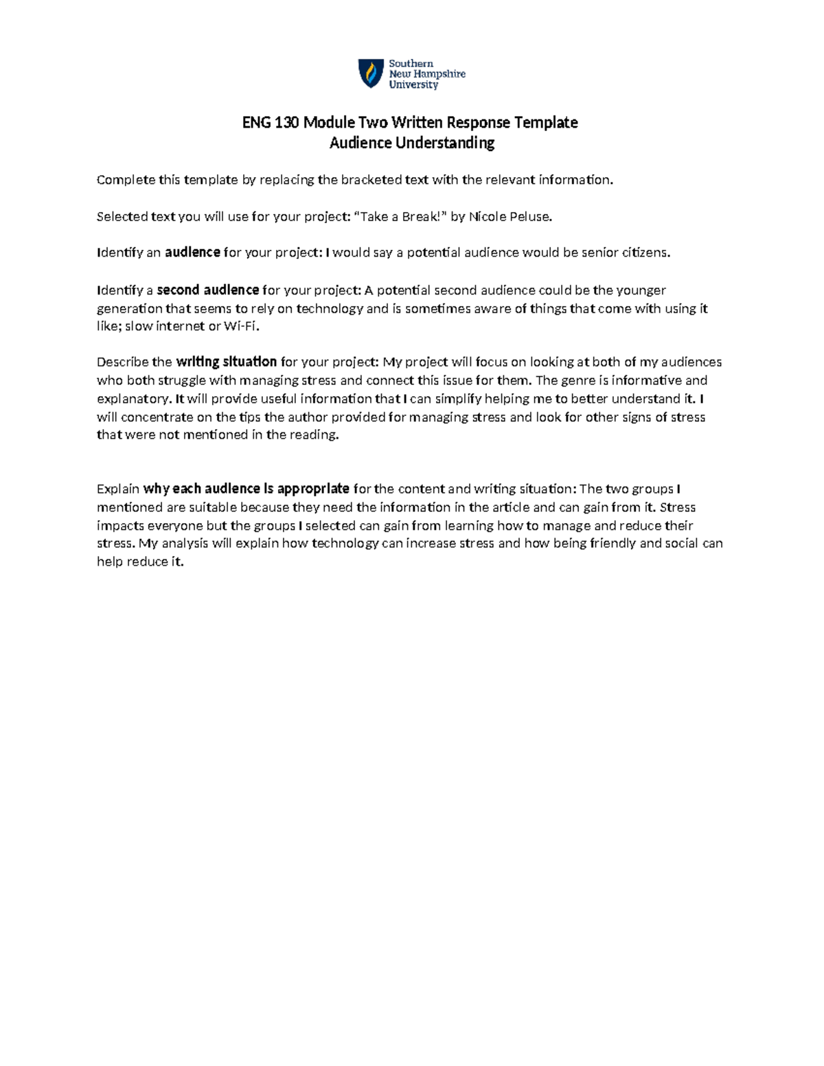 ENG 130 Module Two Written Response Template - ENG 130 Module Two ...