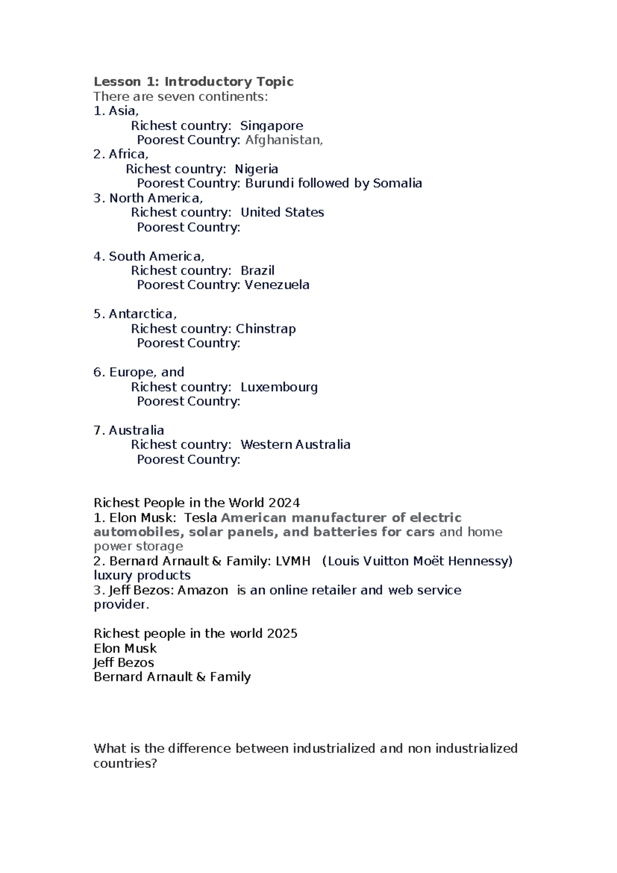 Lesson 1 Introductory Topic - Lesson 1: Introductory Topic There are ...