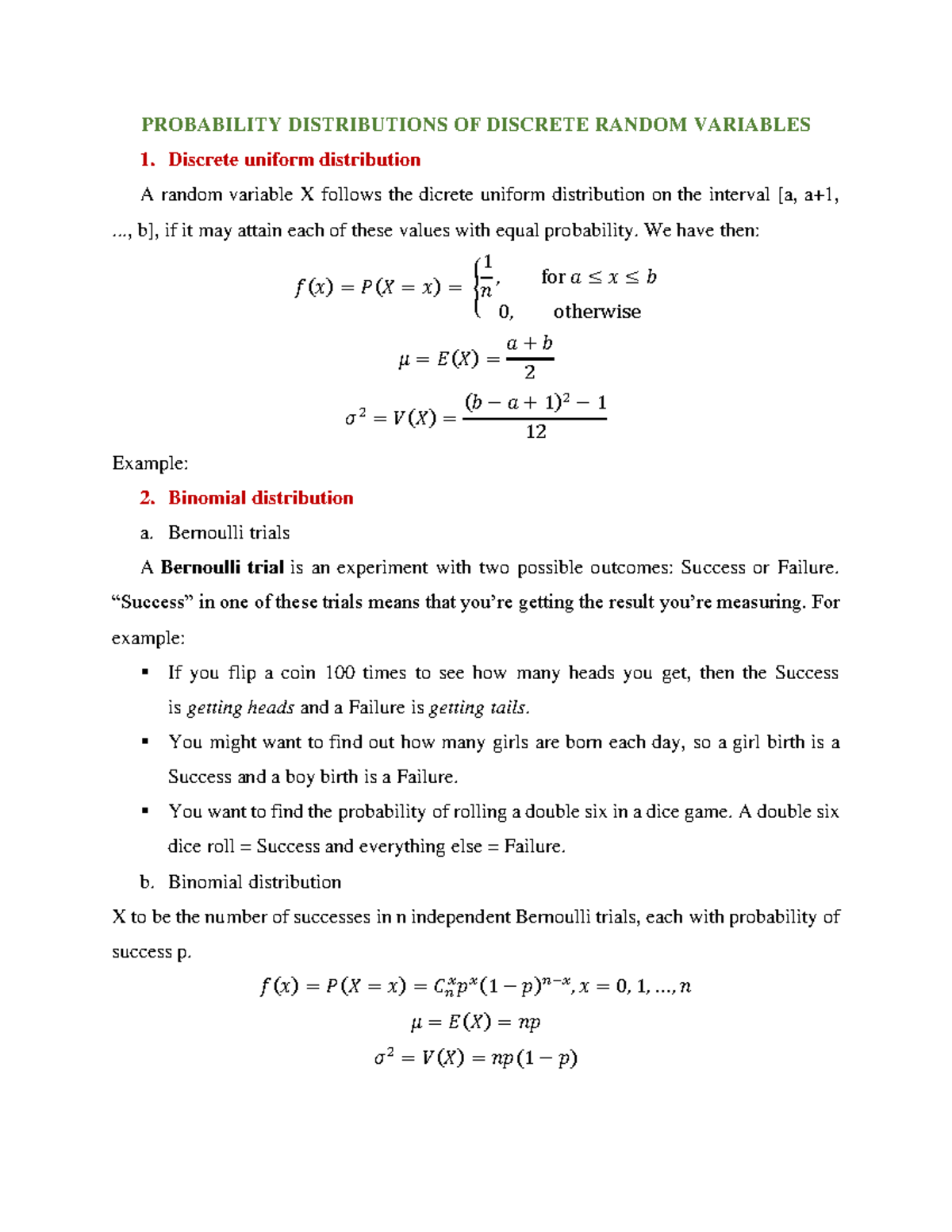 Chap3 Review prob. distribution of discrete r - PROBABILITY ...