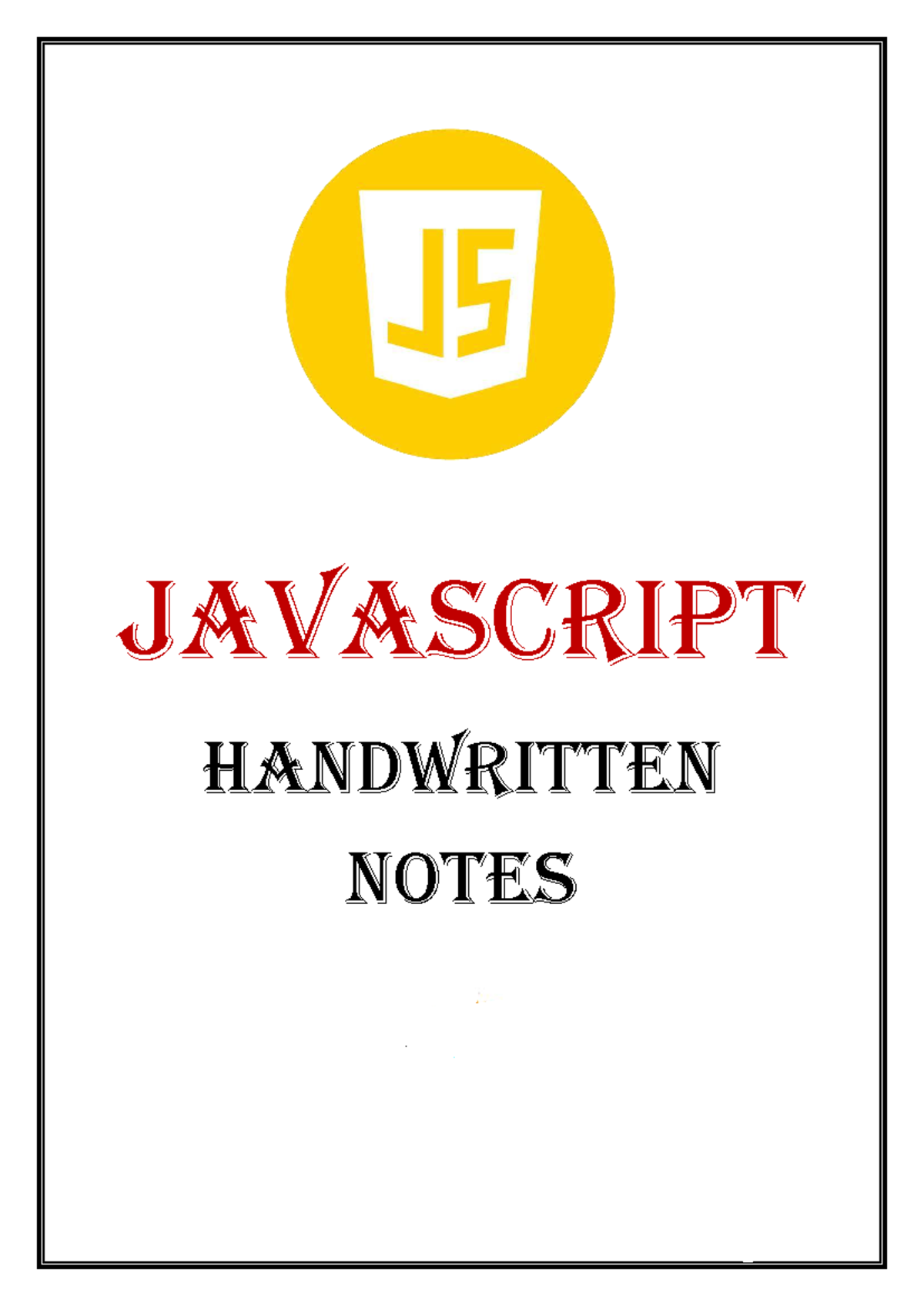 JS 101: Comprehensive Handwritten Notes on JavaScript Concepts - Studocu