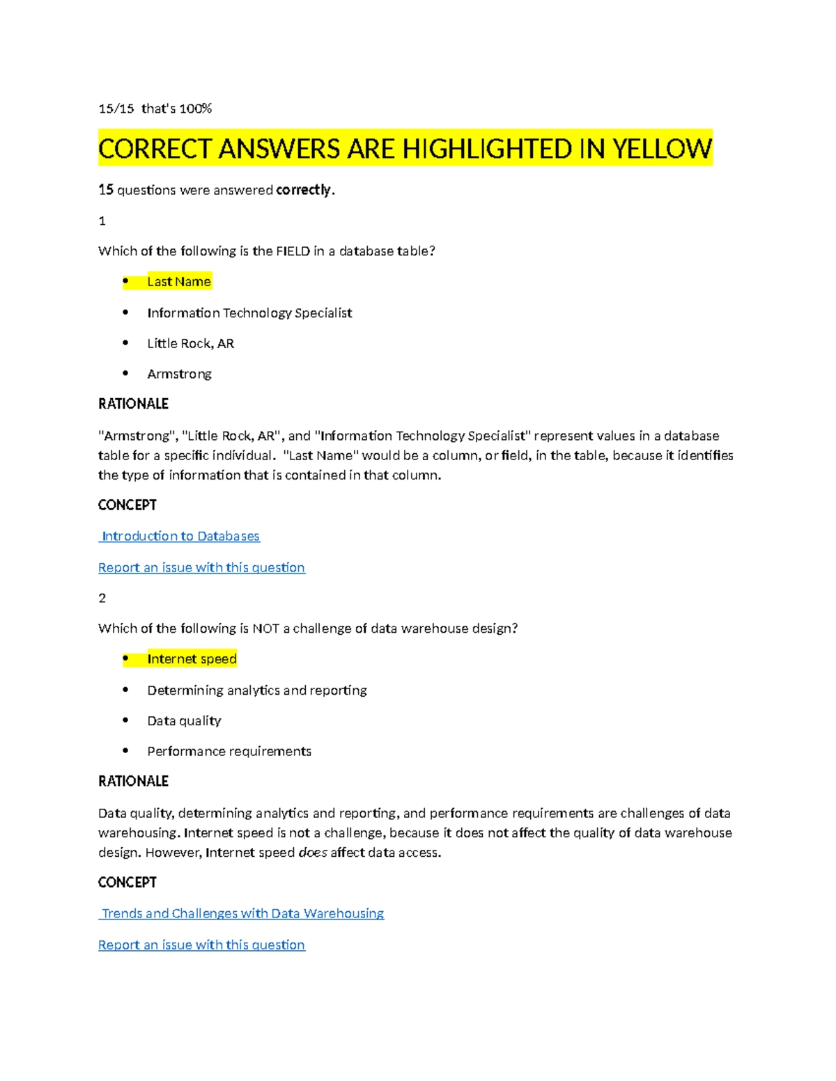 IT 101: Milestone 2 - Database Concepts and Productivity Software ...