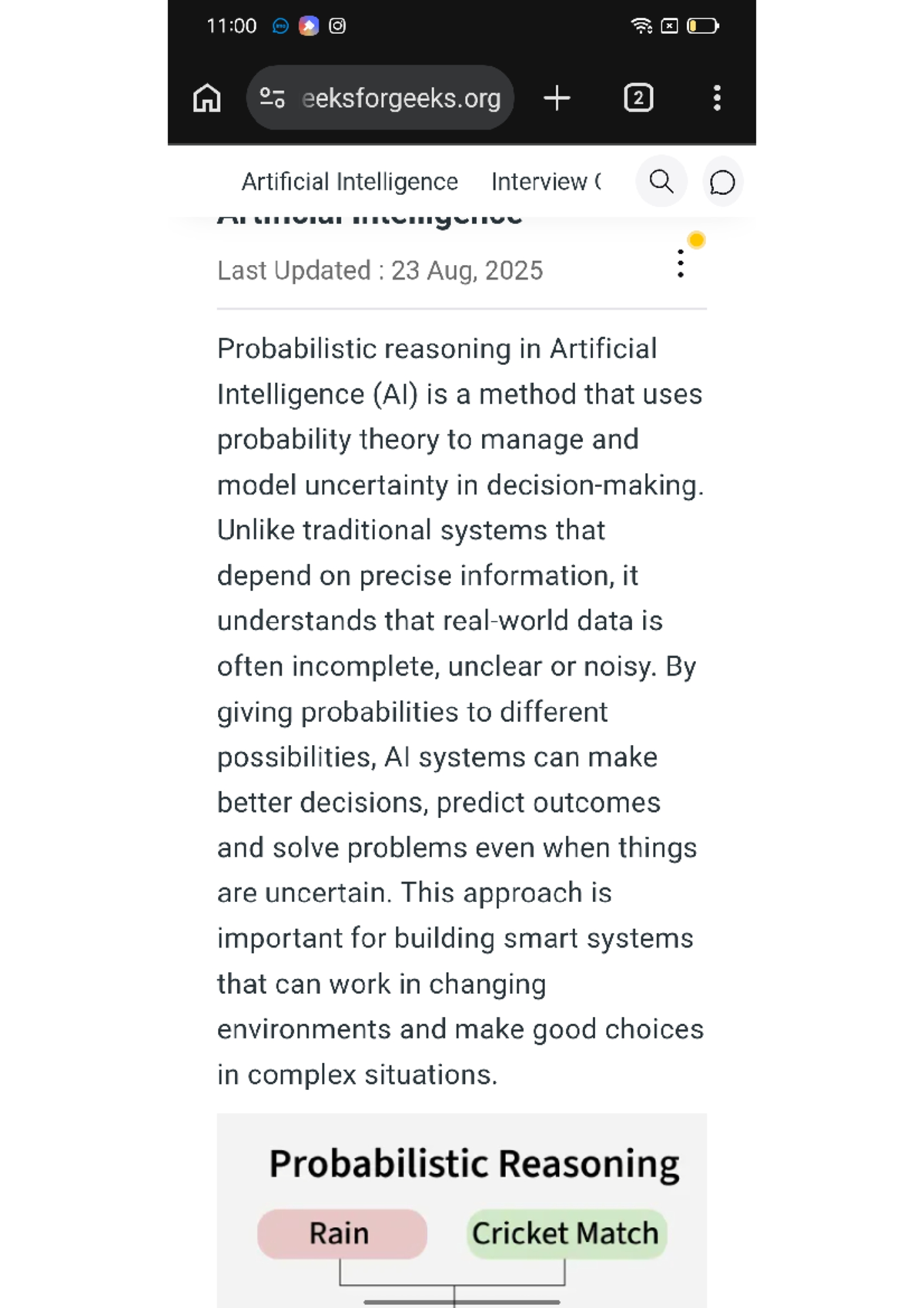 Probabilistic Reasoning in AI: Key Concepts & Applications (AI 11:00 ...