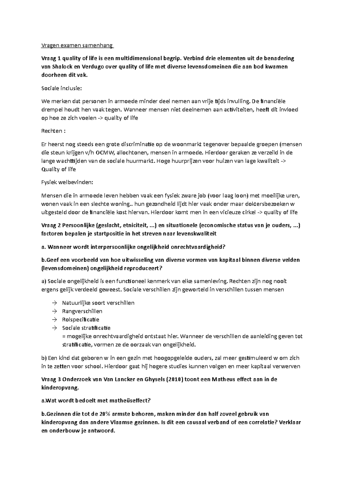 Vragen-examen-samenhang (mens en samenleving) - Vragen examen samenhang ...