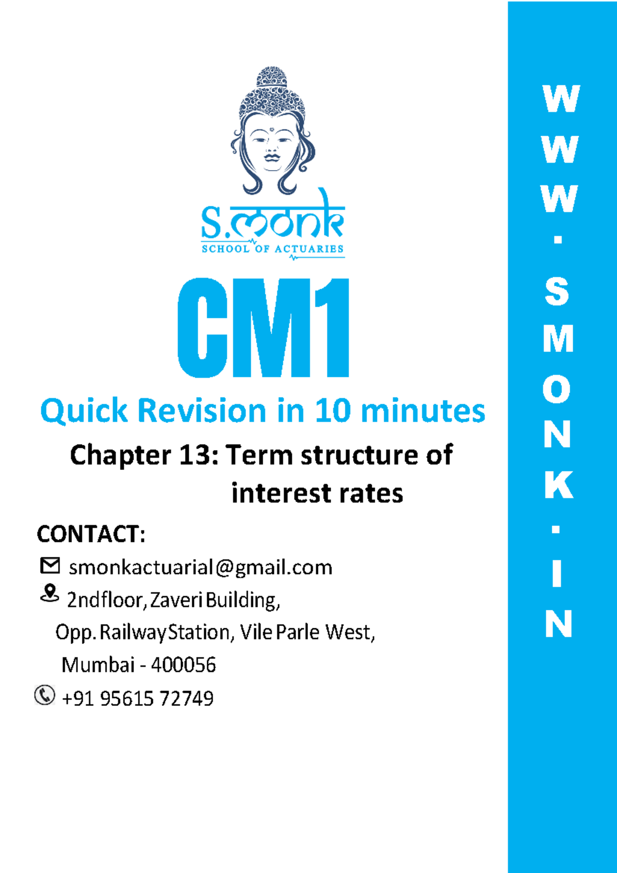 CM1 Quick Revision: Term Structure of Interest Rates in 10 Min - Studocu