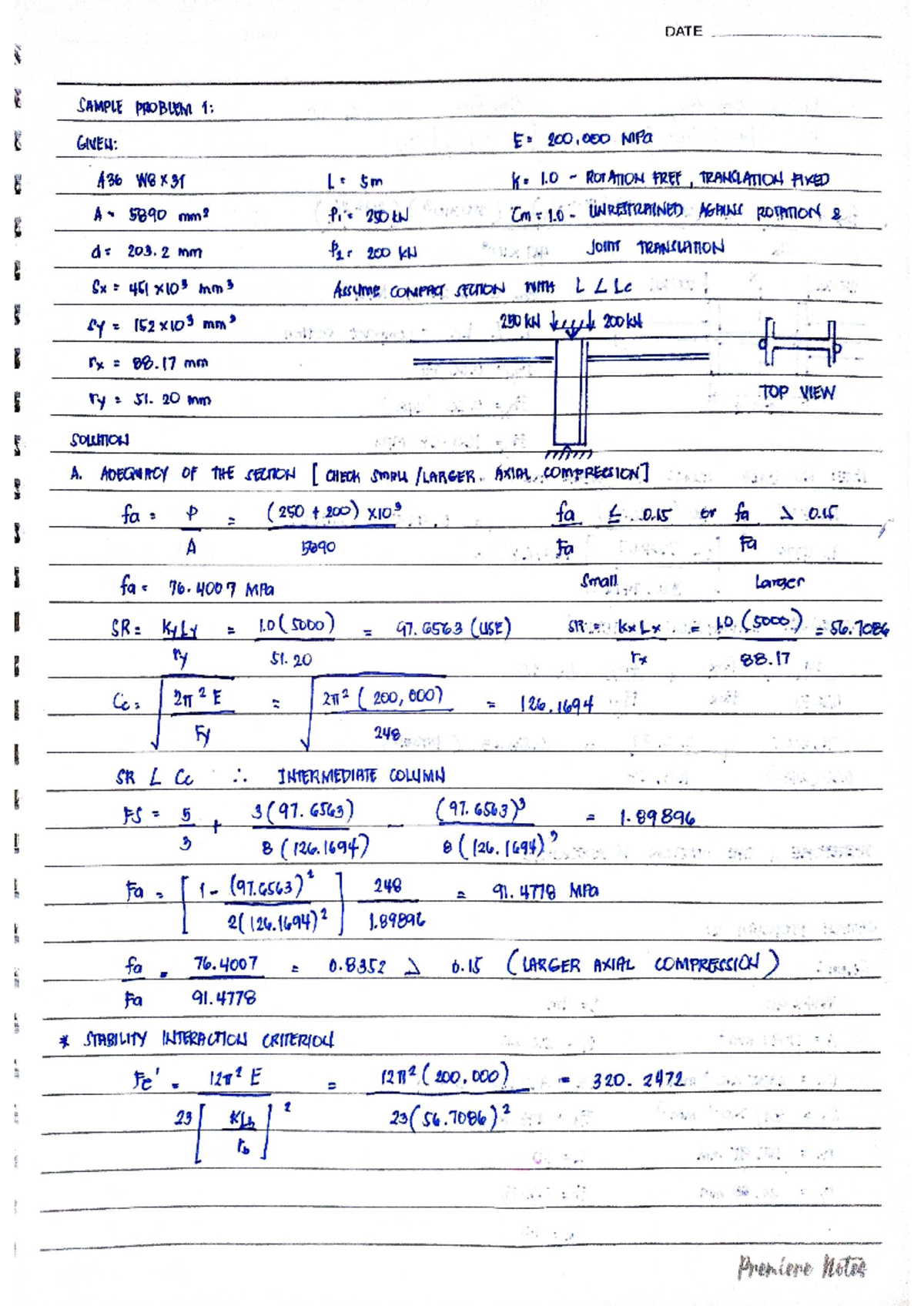 BEAM Column - Steel Design Lecture Notes - BS. Civil Engineering - Studocu