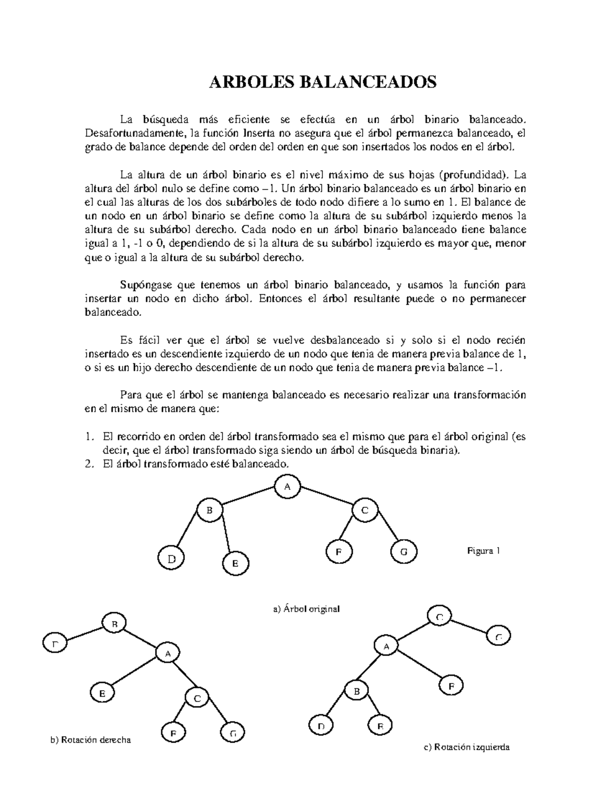 Balanceo de arboles - ARBOLES BALANCEADOS La búsqueda más eficiente se ...