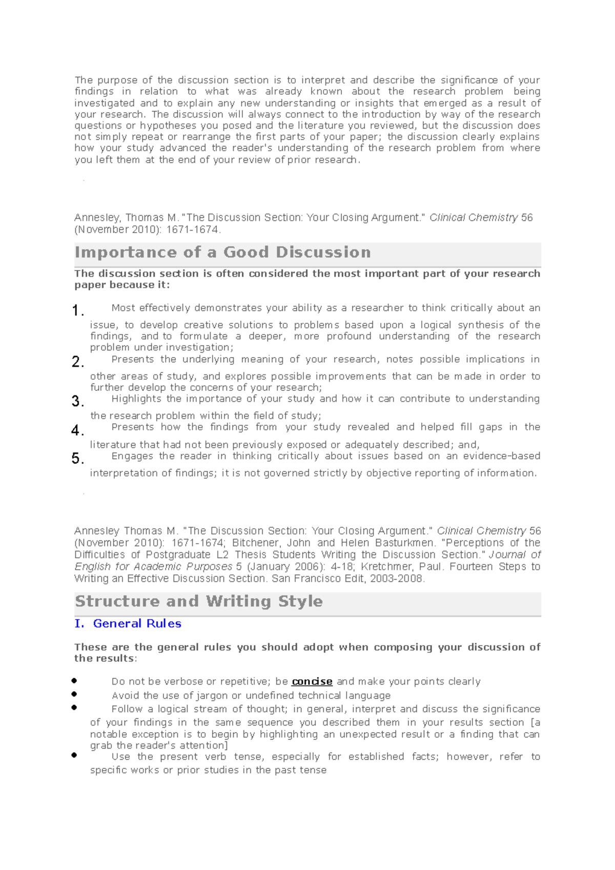 Discussion Section Guidelines for Research Paper Writing - Studocu
