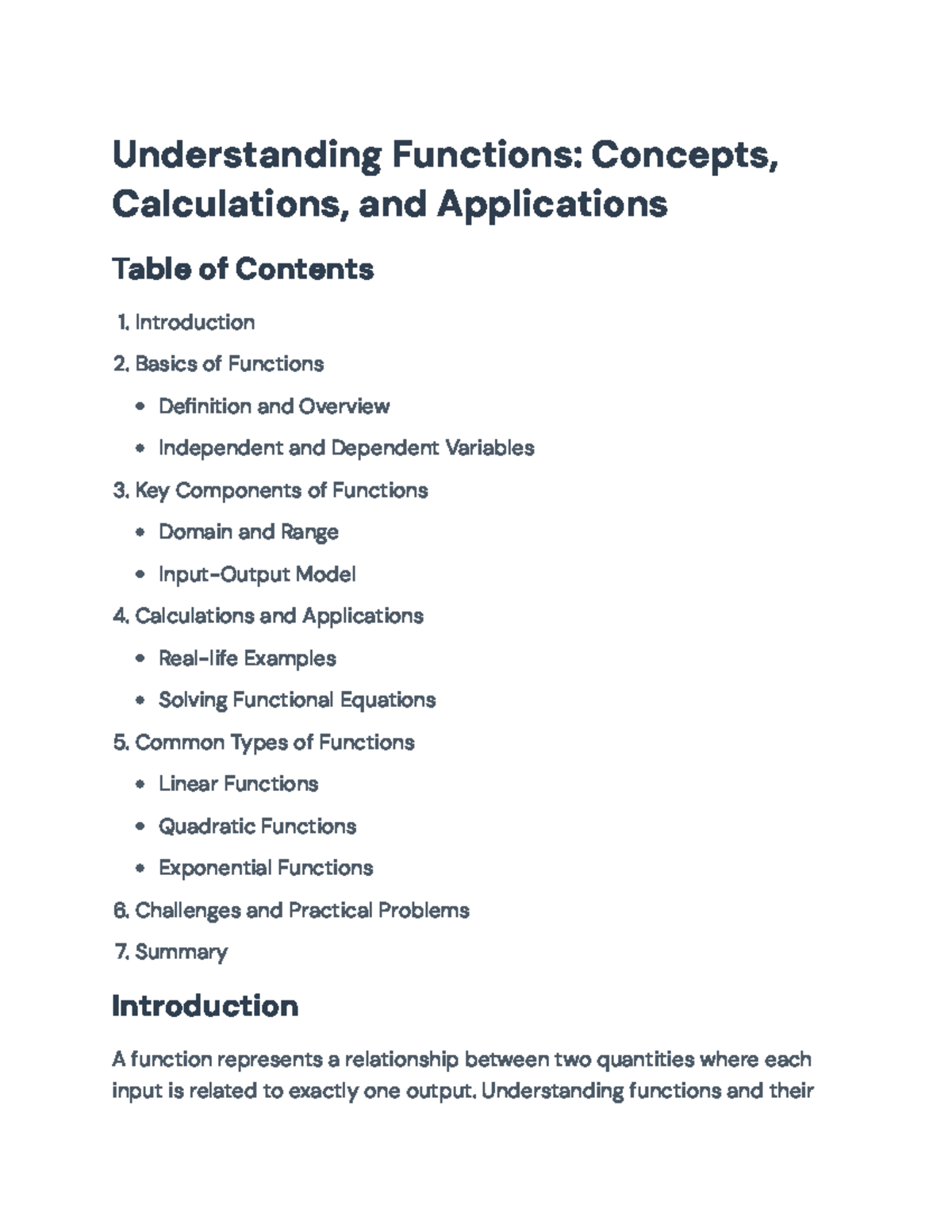 Understanding Functions: Concepts, Applications, and Real-life Examples ...