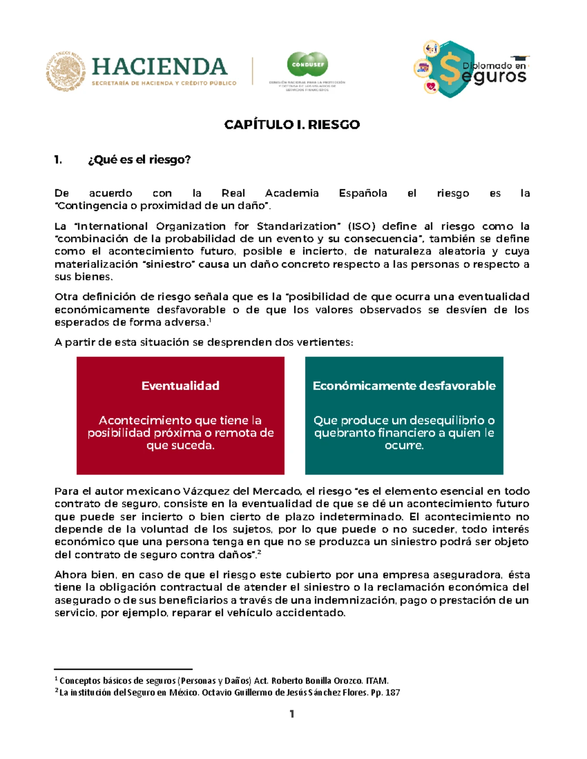 Modulo 4 Tecnicas de distribucion del riesgo y acciones y herramientas de proteccion - M”DULO 4 ...