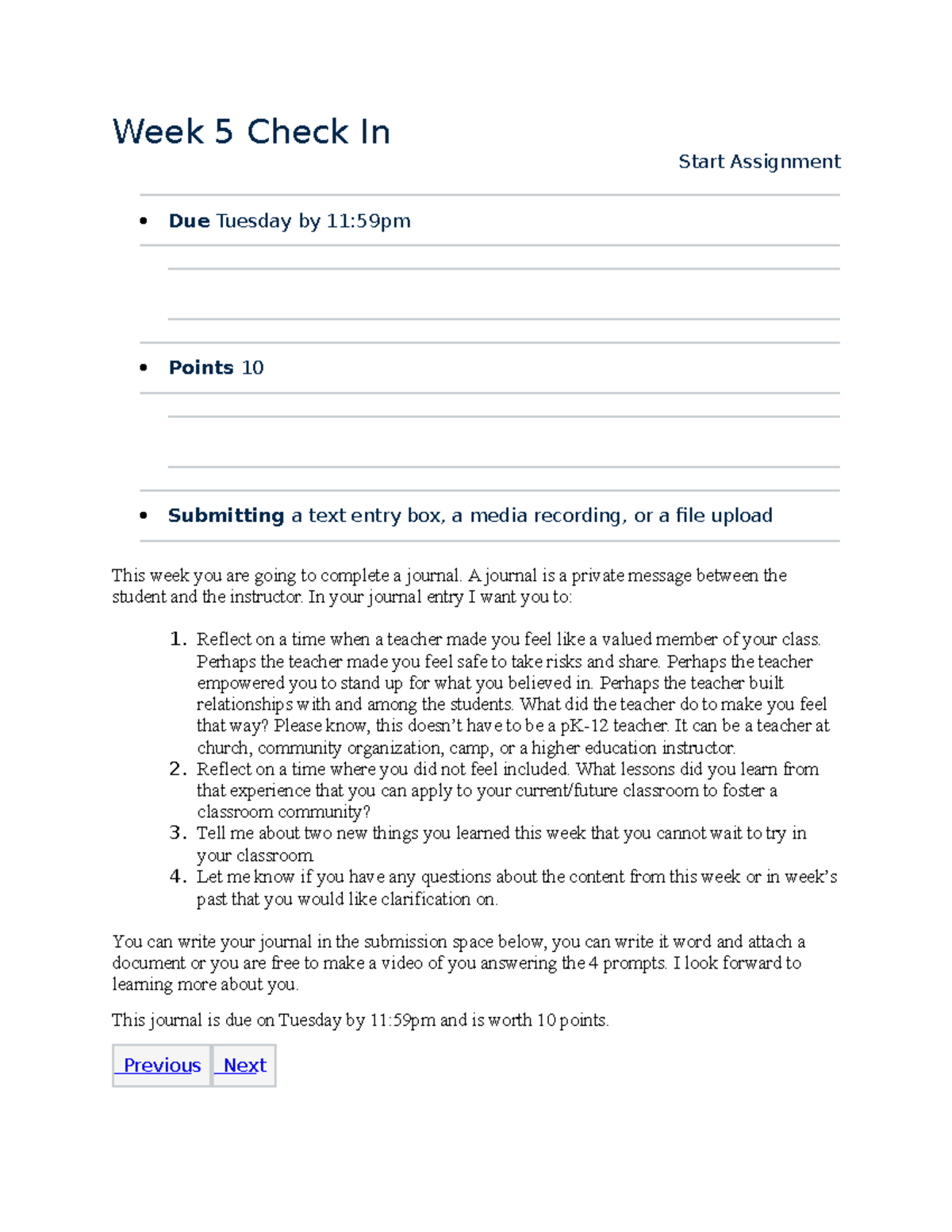 Week 3 530 Chapter Questions - Week 5 Check In Start Assignment Due ...