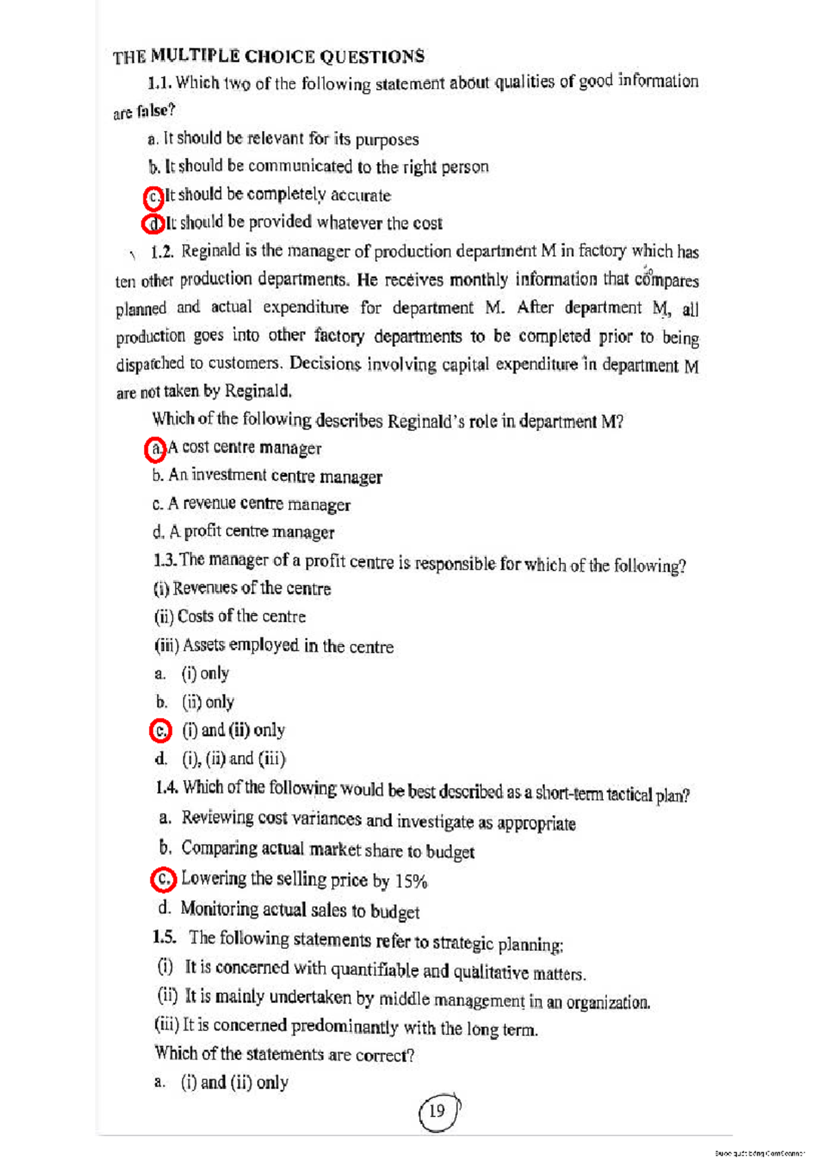 F2 SBT - High Low Method Analysis and Cost Calculations - Studocu