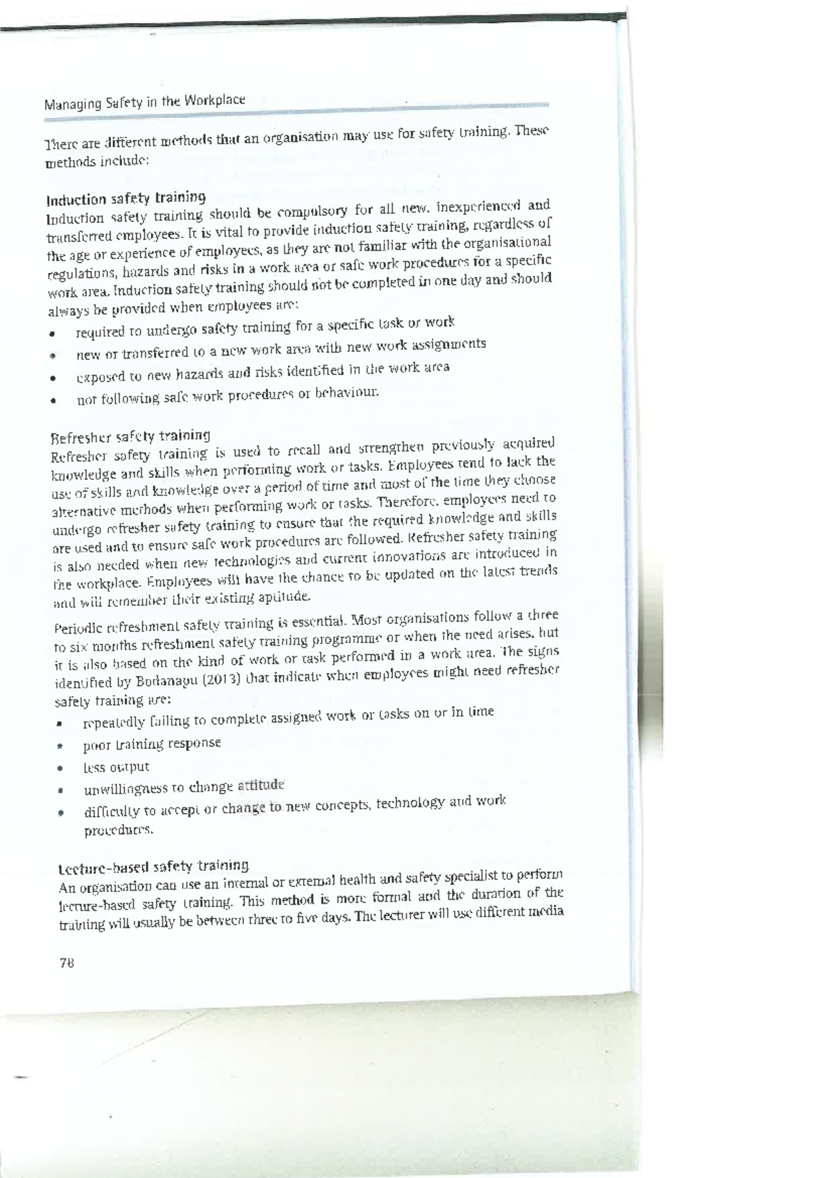 CS101: Final Exam Study Guide on Workplace Safety Management - Studocu