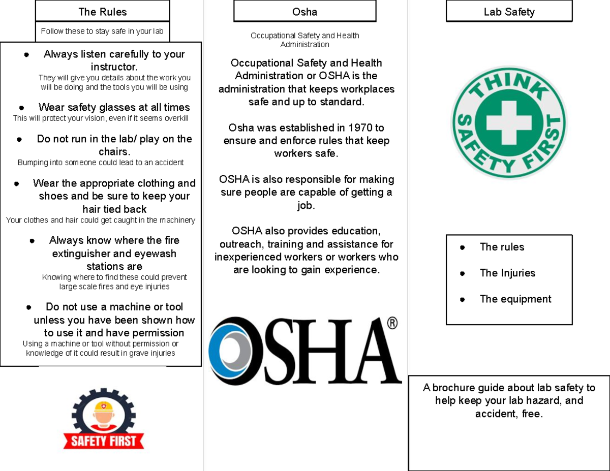 Lab Safety Guidelines: Essential Rules for a Safe Lab Environment - Studocu
