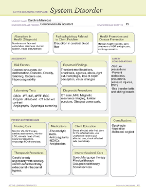 System disorder cholecystitis - ACTIVE LEARNING TEMPLATES System ...