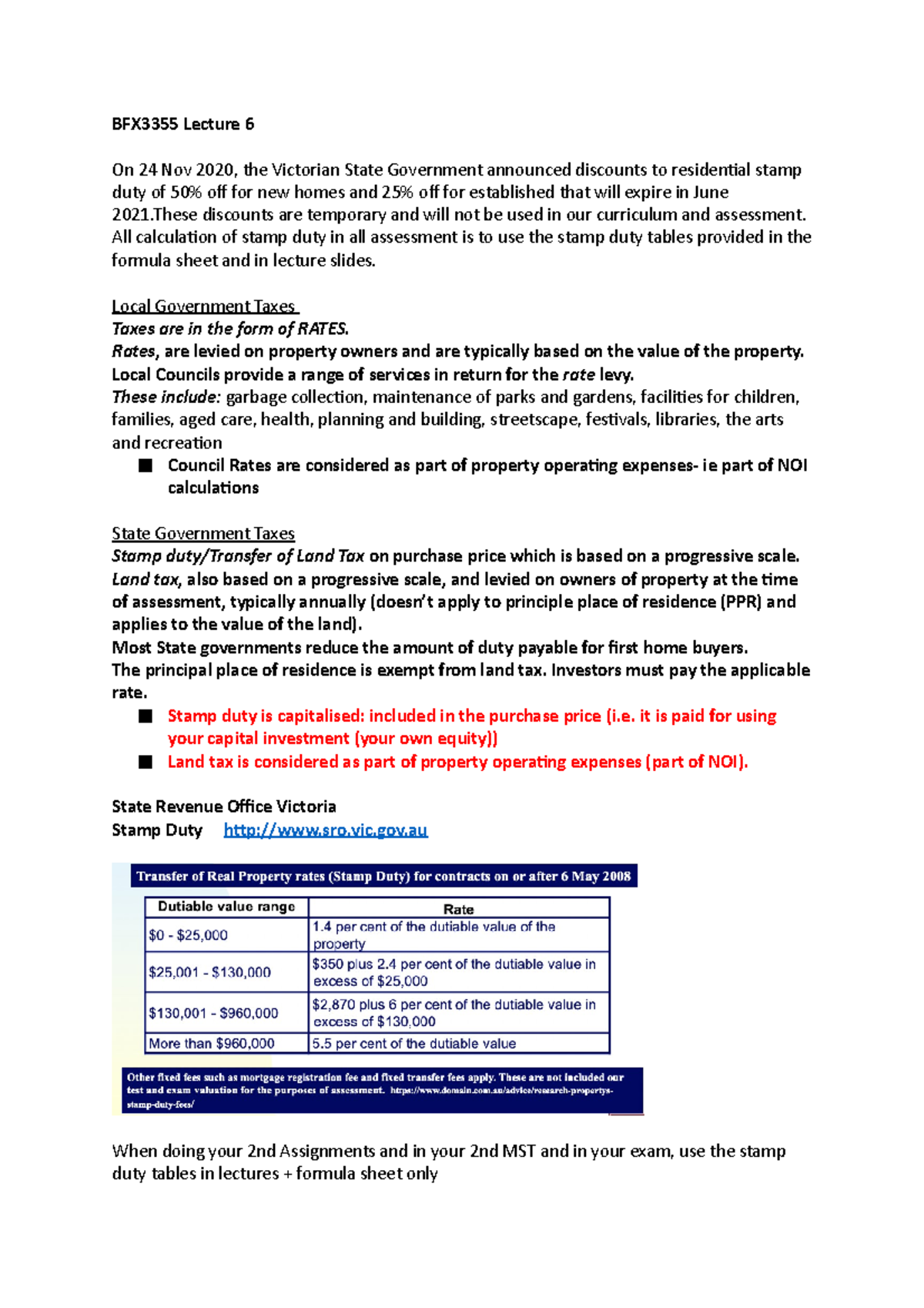 BFX3355 Lecture 6 Notes - BFX3355 - Monash - Studocu