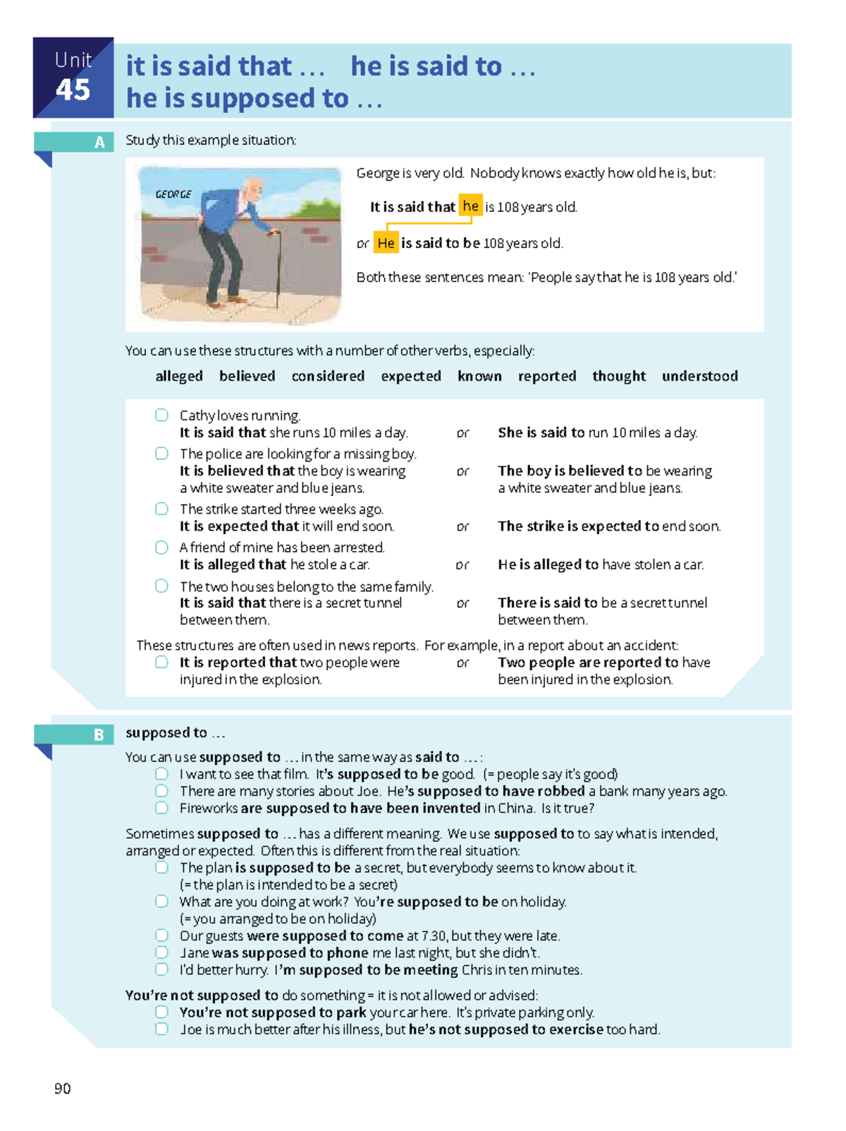 Grammar II Booklet Final-3 - it is said that ... he is said to ... he ...