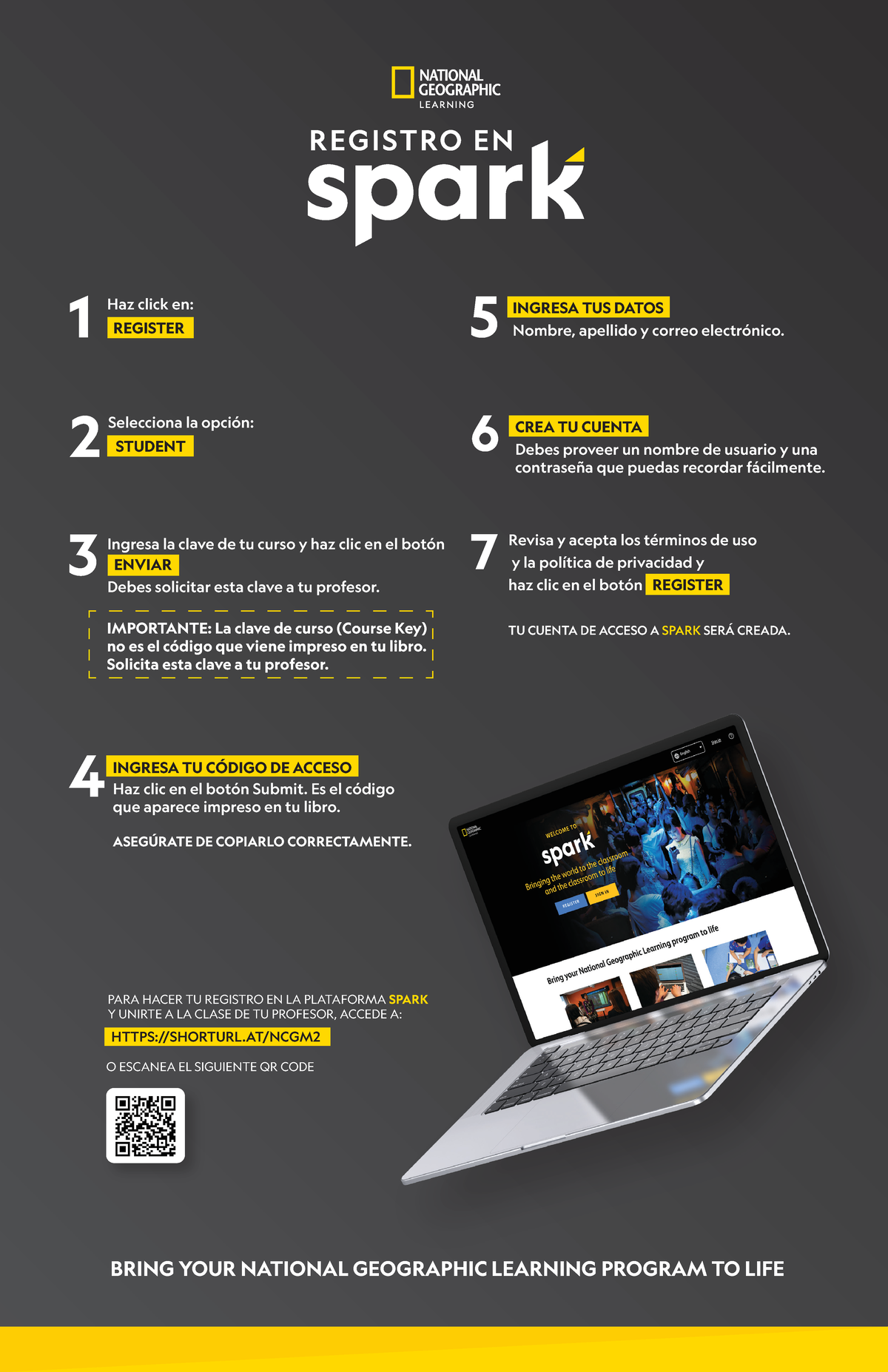 Guía de Registro en la Plataforma SPARK - Infografía - Studocu