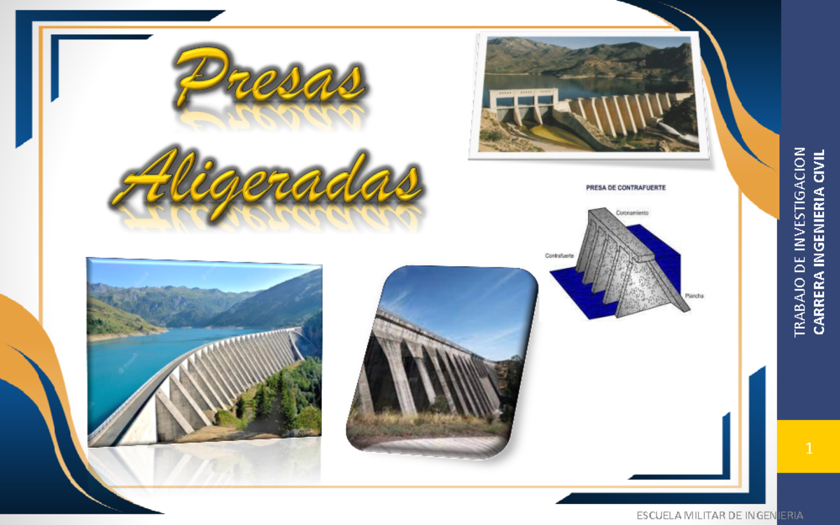 789816003 Presas Aligeradas presentacion - TRABAJO DE GRADO CARRERA DE ...
