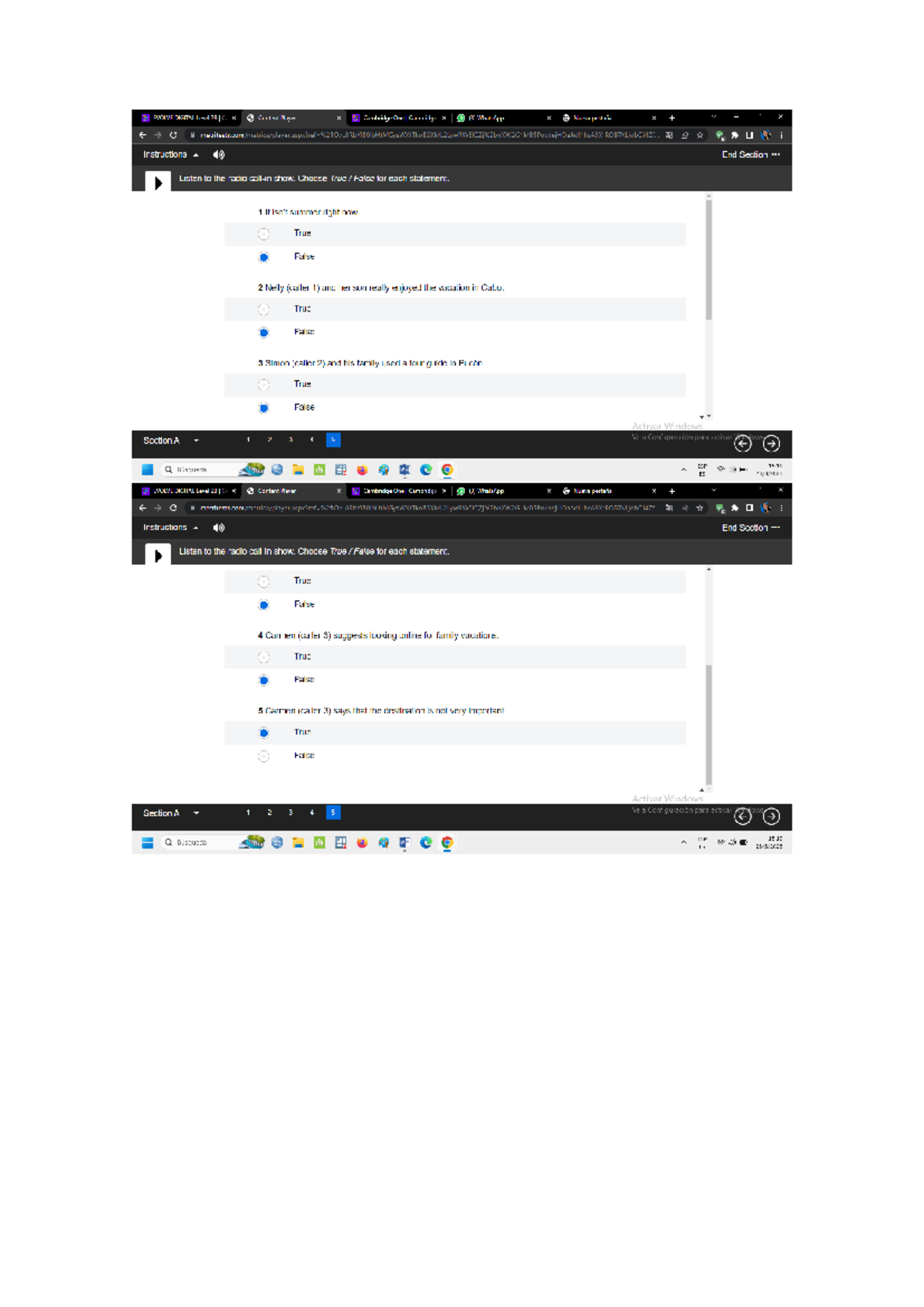 Examen Final: Comprensión Auditiva y Gramática - EVOLVE DIGITAL Level ...