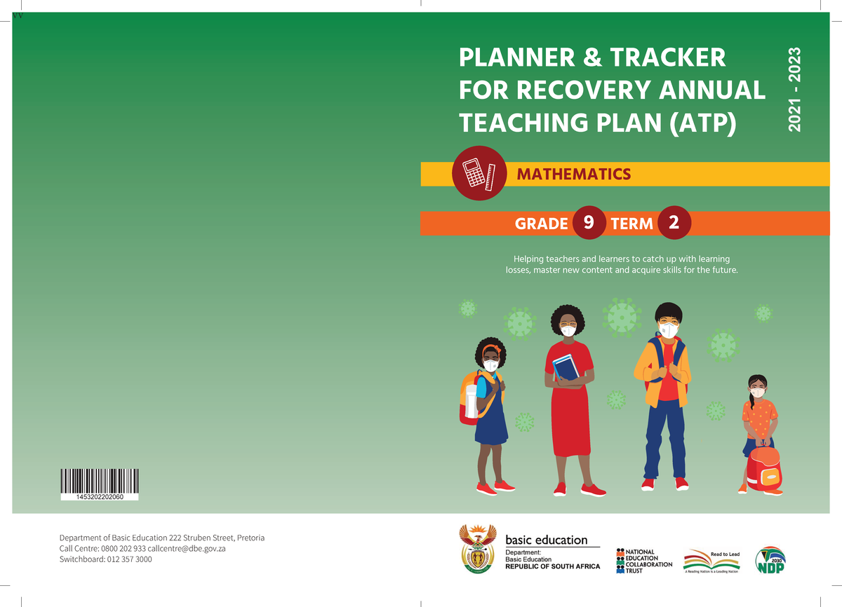Mathematics Grade 9 Term 2 Recovery ATP Planner & Tracker 2023 - Studocu
