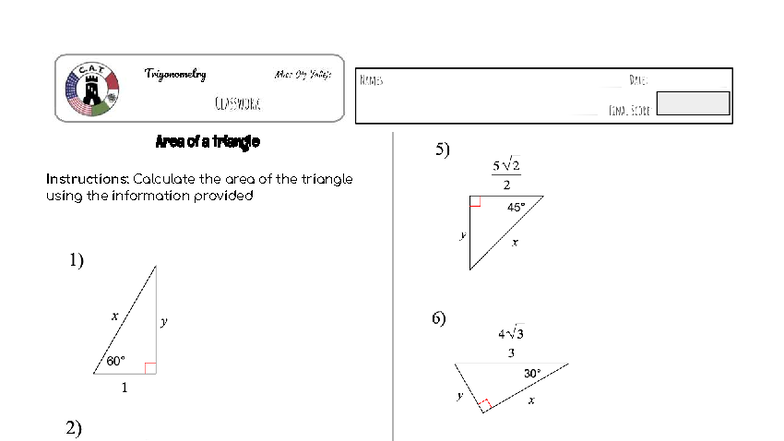 (SOL) Area of a triangle, extra - EP-906 - Area of a triangle ...