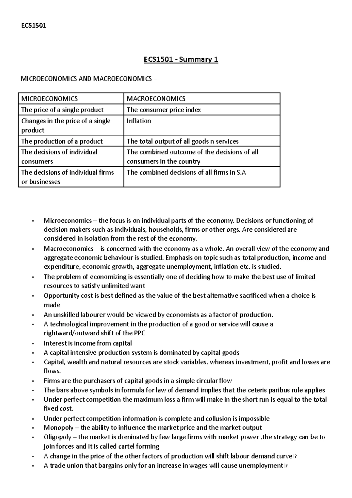 ECS 1501 - practise Questions and Answers - ECS 1501 PRACTICE QUESTIONS ...
