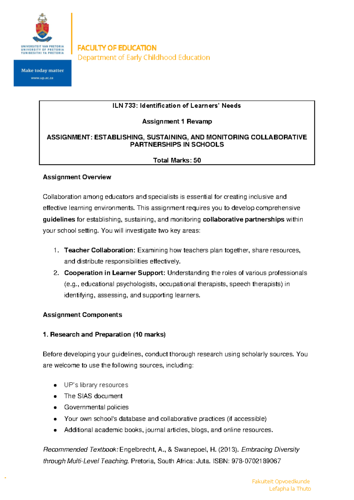 ILN 733: Guidelines for Collaborative Partnerships in Education ...