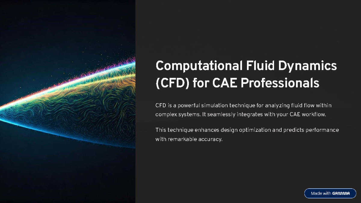 CFD Techniques for CAE Professionals: Enhancing Fluid Analysis - Studocu