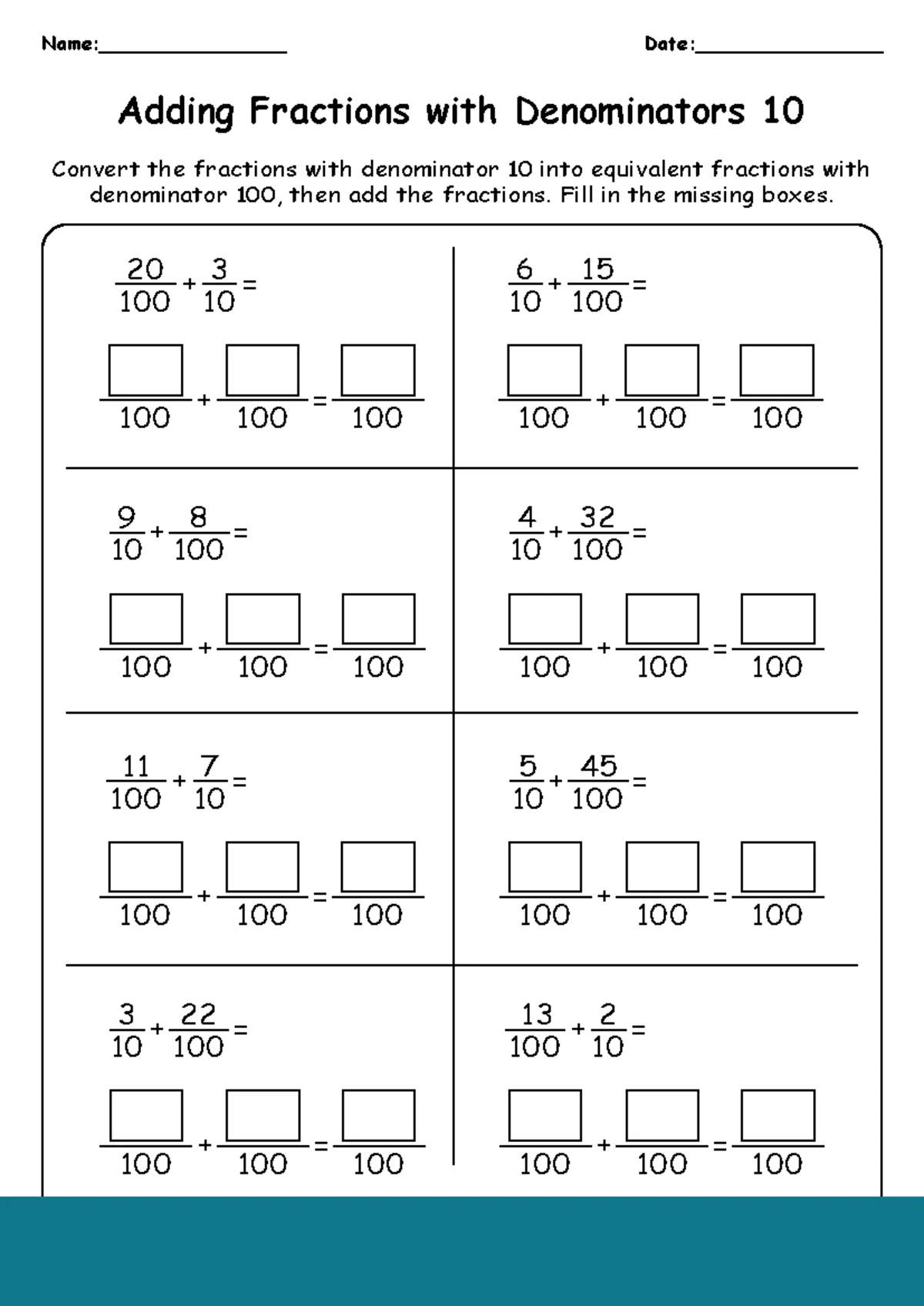 Fraction Word Problems - 5th Grade Worksheet Solutions - Studocu