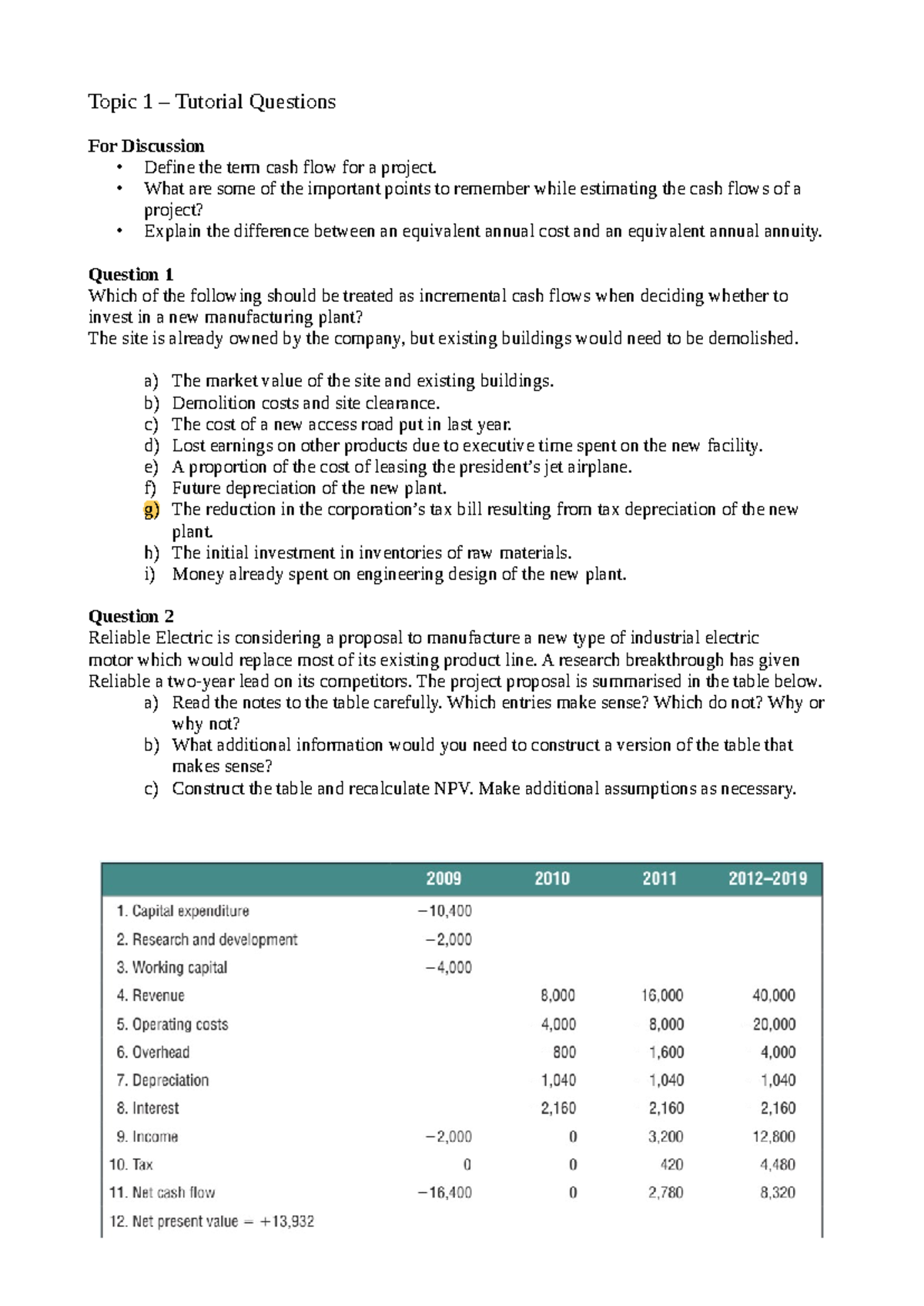 Topic 1 Questions - Topic 1 – Tutorial Questions For Discussion ...