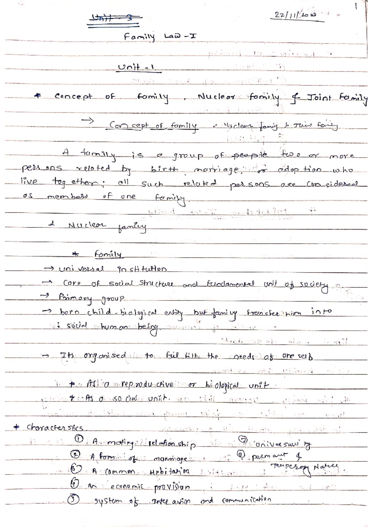 Family Law Overview: Units 1-5 Insights and Concepts - Studocu