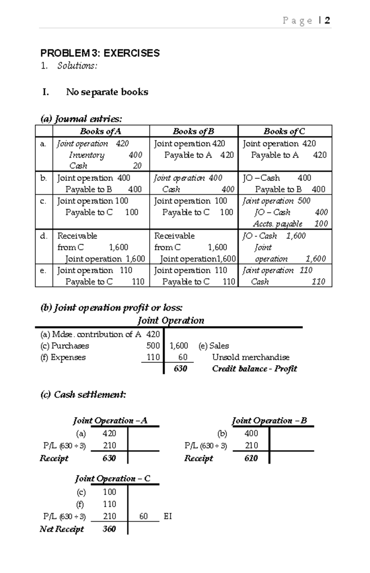 Joint Arrangements: Exercises and Solutions Overview - Studocu