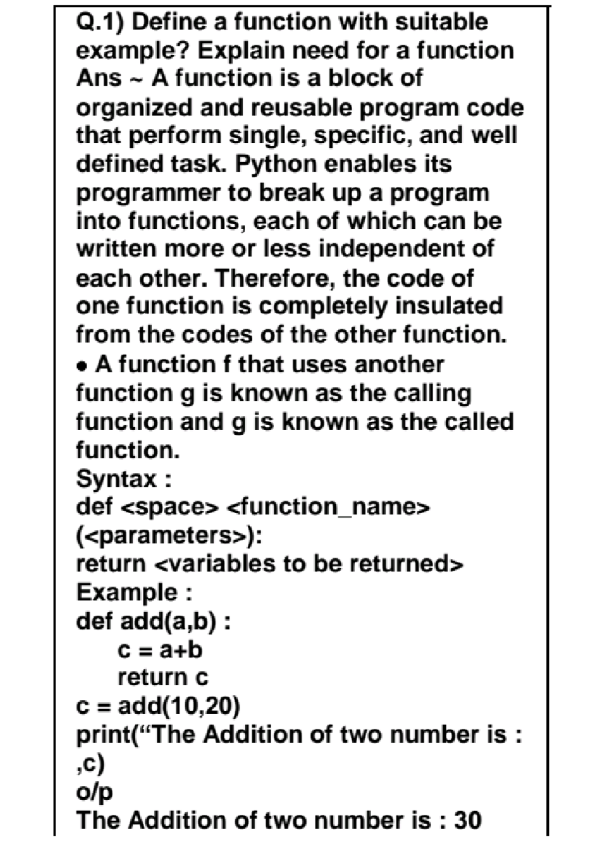 PPS 101: Functions and Directory Methods in Python - Key Concepts - Studocu