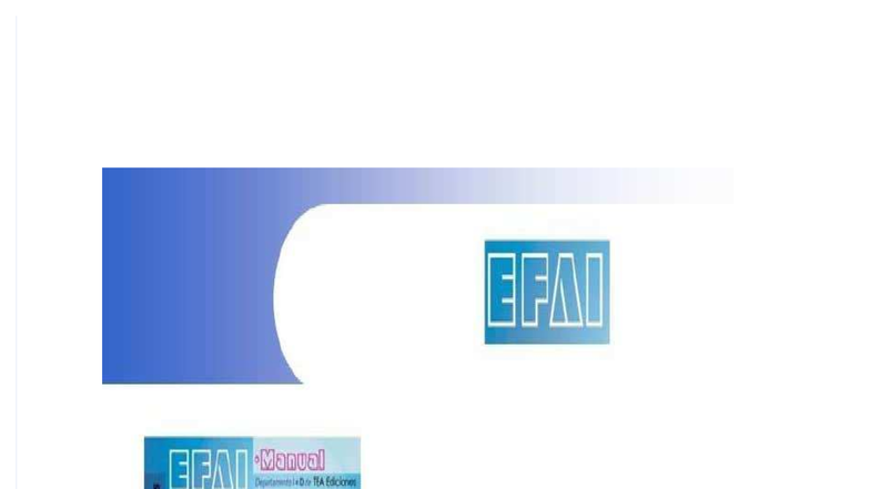 EFAI 3 - Manual de Evaluación Factorial de Aptitudes Intelectuales ...