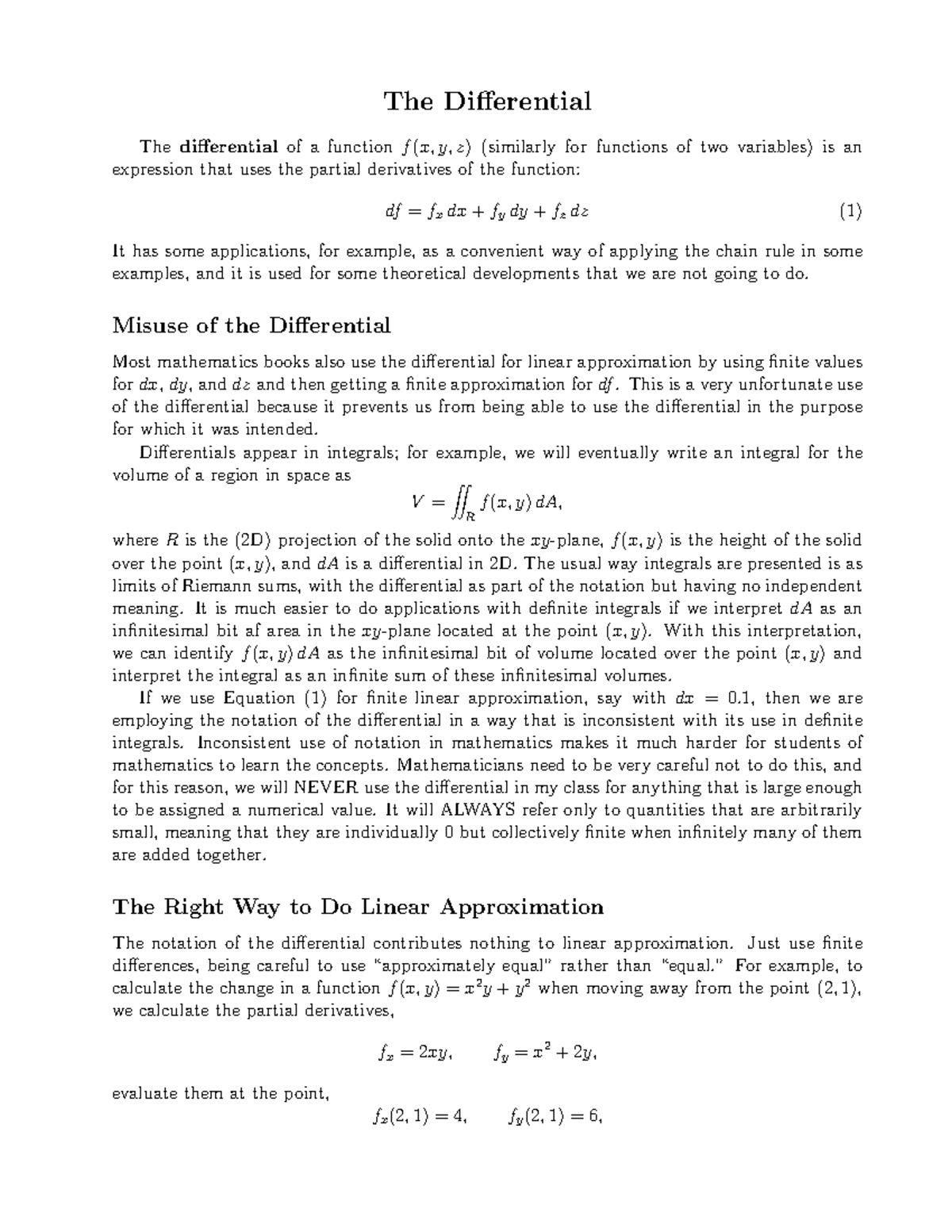 03-Differential - Understanding Differentials and Their Applications ...