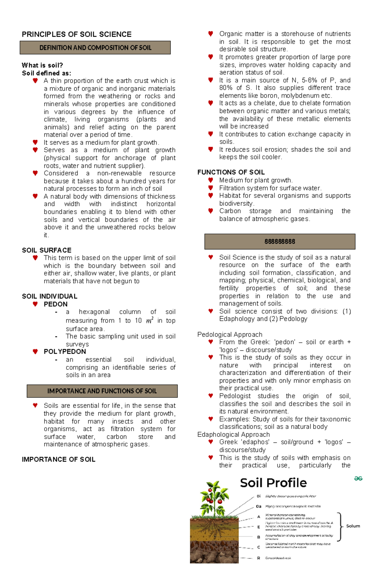 SOIL 101 1ST SEM Comprehensive Study Guide on Soil Science - Studocu