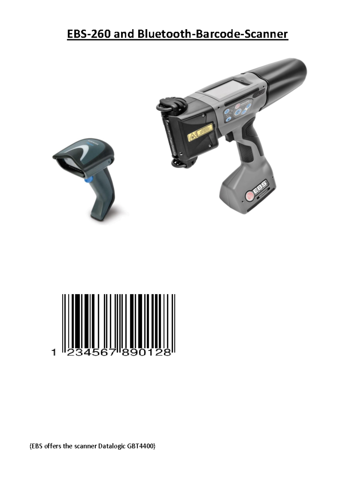 EBS260 Final Exam Guide: Using Bluetooth Barcode Scanners - Studocu