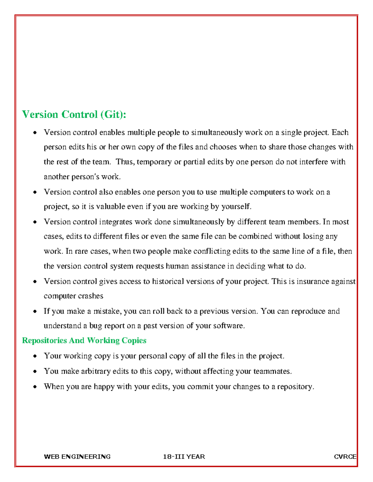 WEB ENGINEERING YEAR CVRCE: Unit 1 - Full Stack Development Overview ...