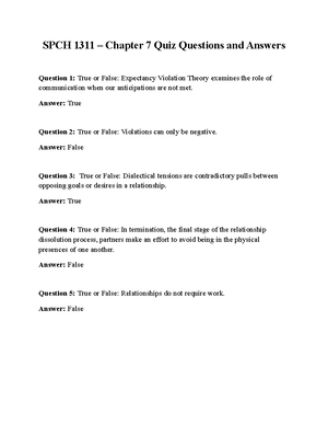 SPCH-1311 Test 1 Questions and Answers 1of2 - SPCH 1311 – Test 1 ...