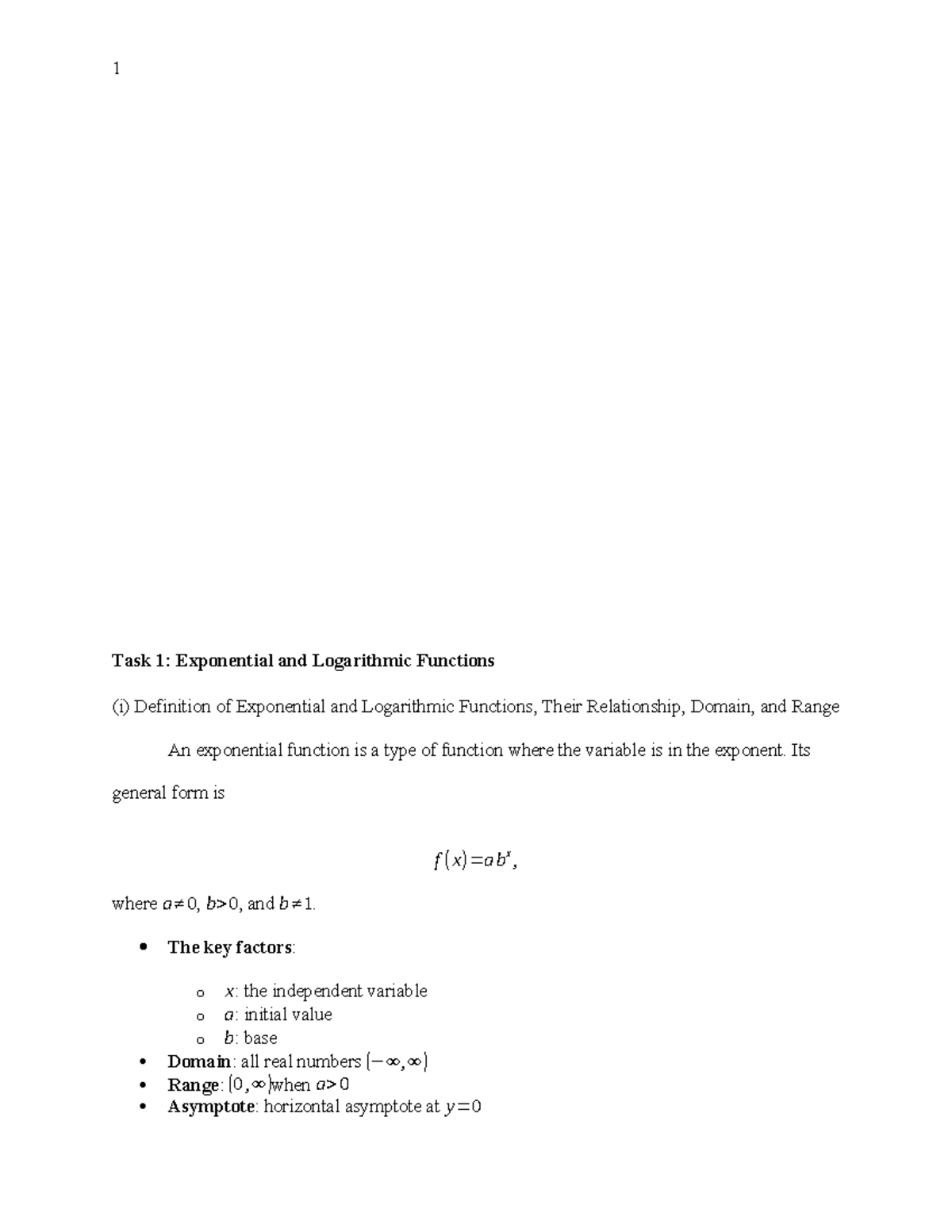 Exponential & Logarithmic Functions: Definitions & Growth Analysis ...