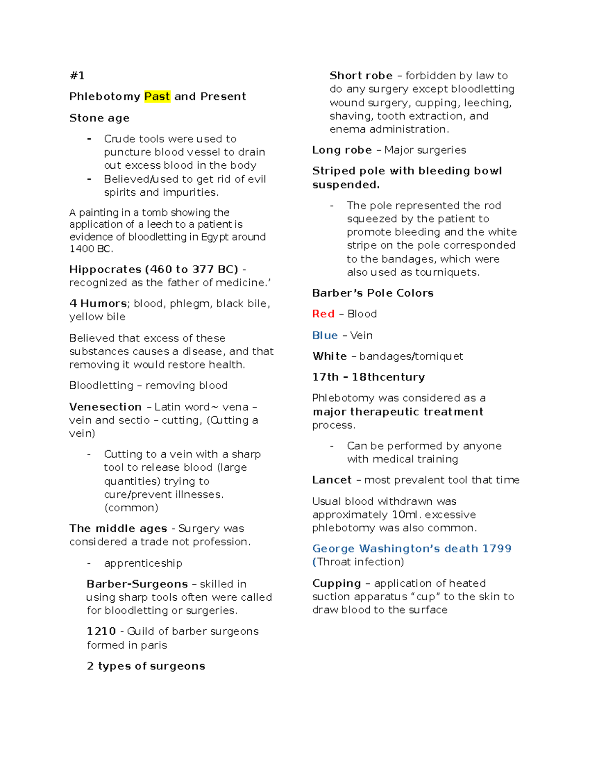 Chapter 1-3: Phlebotomy Essentials from Ancient to Modern Practices ...
