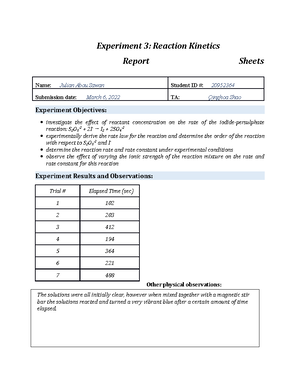 [Solved] In a calorimetry experiment to determine the heat of solution ...