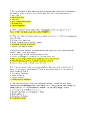 BUBBLEHE Mnemonic Postpartum Assessment - BUBBLEHED Assessment Handout ...
